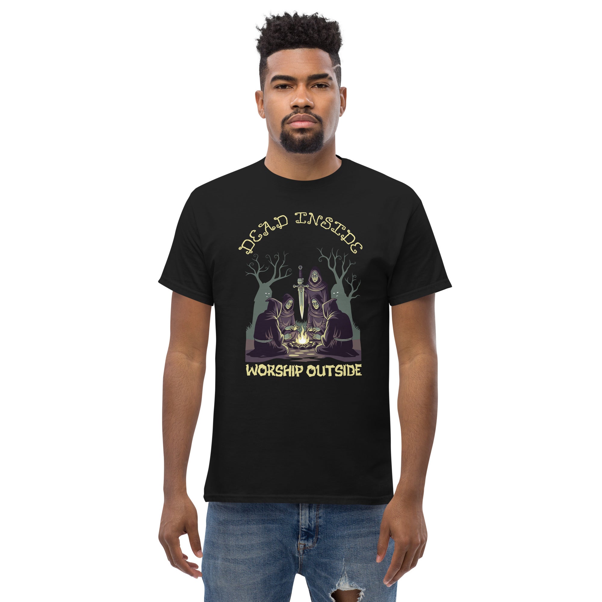 Dead Inside Worship Outside, Dark & Gothic Humor Unisex classic tee ...