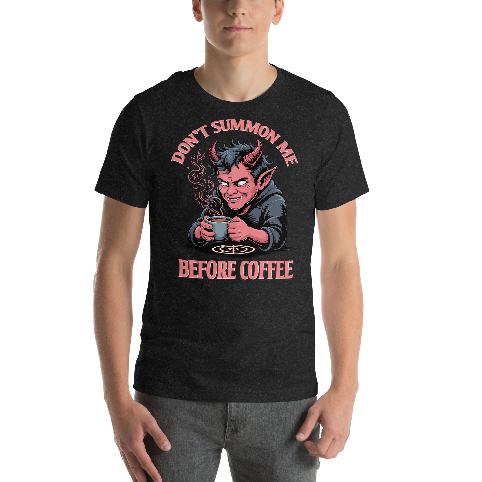 Don’t Summon Me Before Coffee Demon Mug Hoodie T-Shirt Funny Gothic Co ...